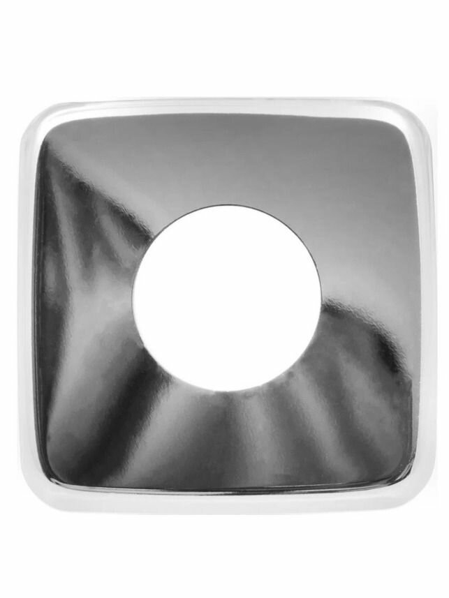 Отражатель квадрат низкий MasterProf 3/4" нержавеющая сталь, хром, MP-У
