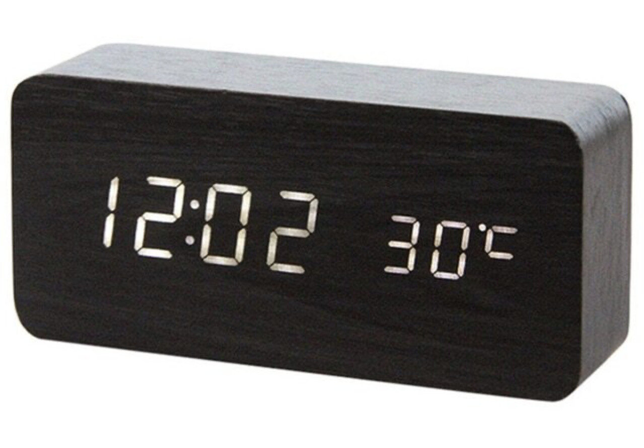 Настольные цифровые часы-будильник VST (прямоугольный брусок)
