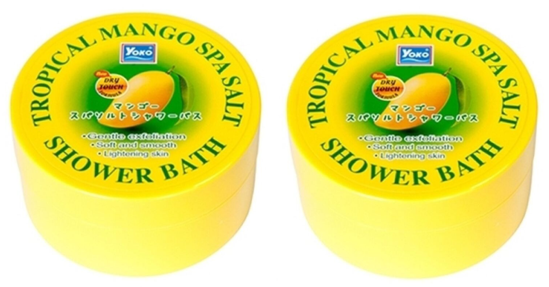 Солевой скраб Yoko, с манго, детокс и лимфодренаж, 240 гр, 2 шт.