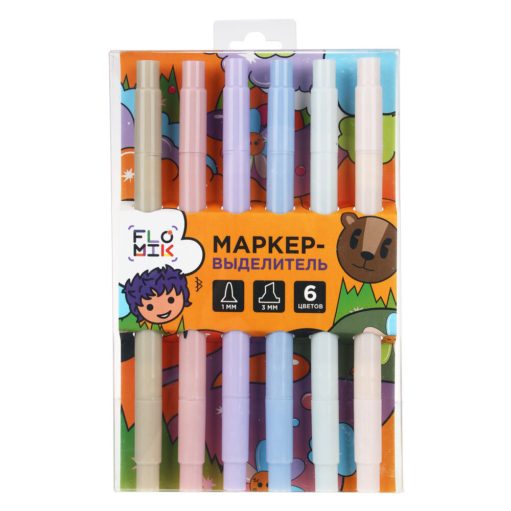 Маркеры CLIPSTUDIO двусторонние, металлик 6 шт.