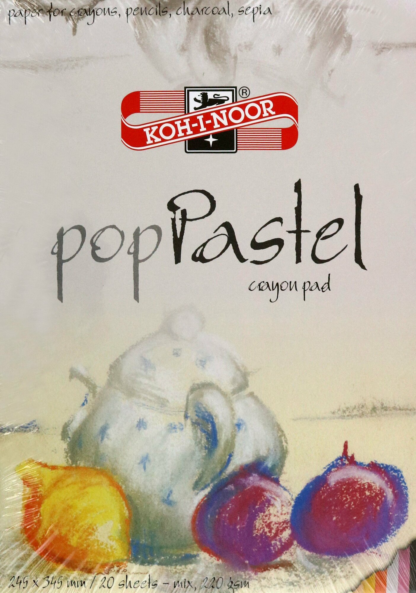 Бумага для пастели, 20 листов, 245х345 мм, 5 цветов