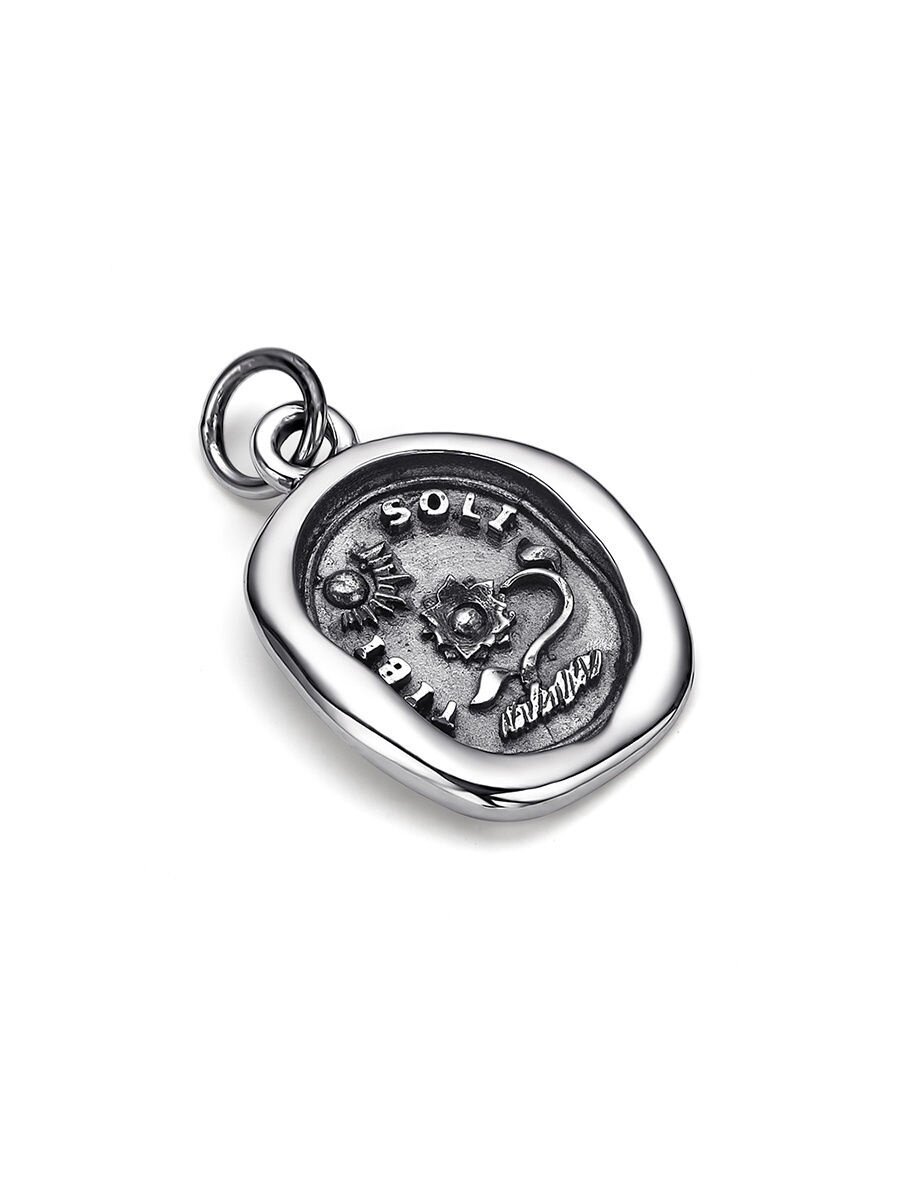Подвеска, серебро, 925 проба, чернение