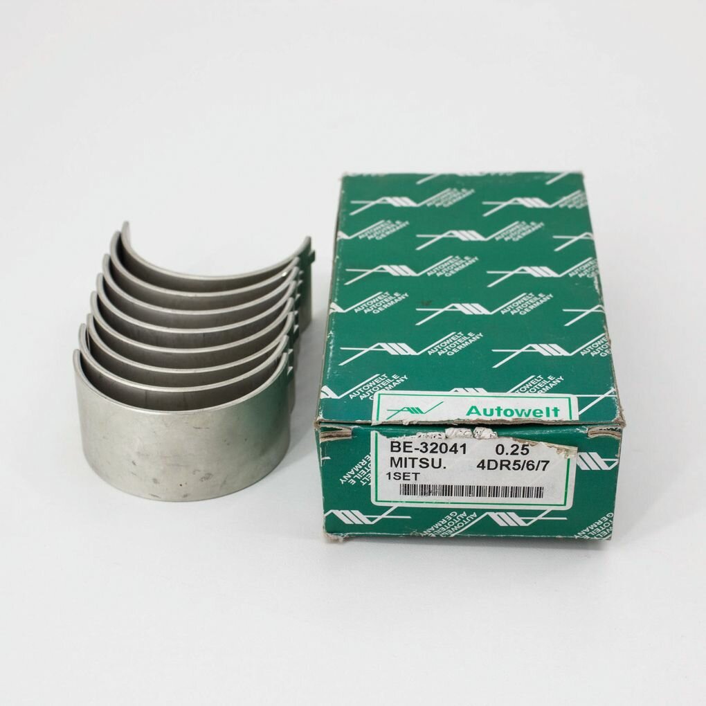 Вкладыши шатунные MMC CANTER 4DR5, 4DR7, ремонт 0,25, AUTOWELT