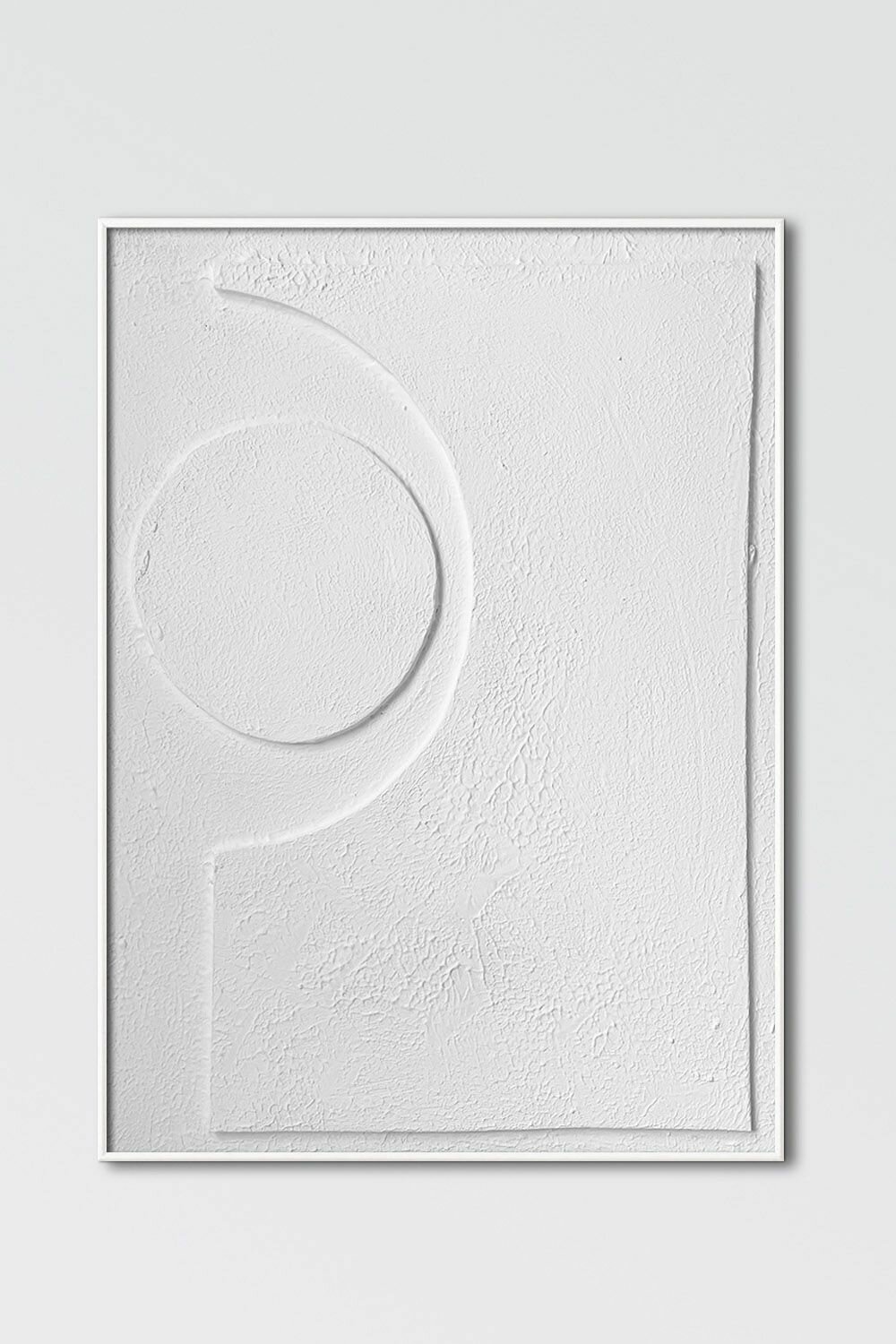 Картина ручной работы объемная DECORMARKT Фигуры №3, в рамке 50х70 см