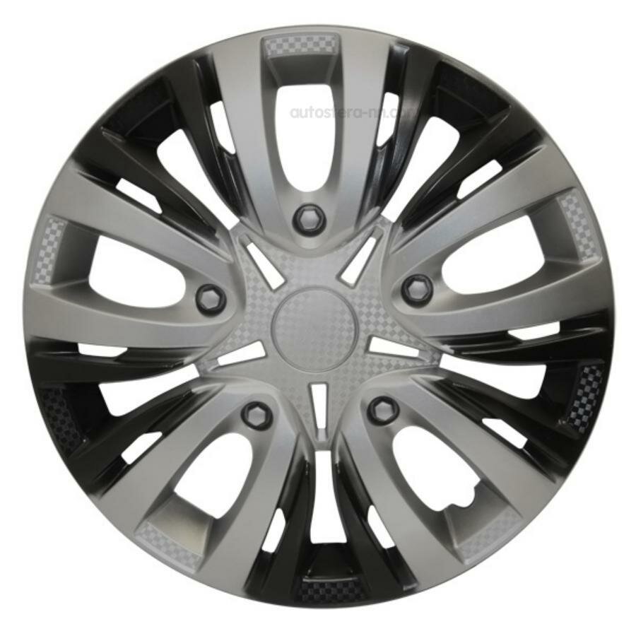 RED MARK RM11512 Колпак колеса R15 Лион микс черный (пруж) кт 2 шт. REDMARK