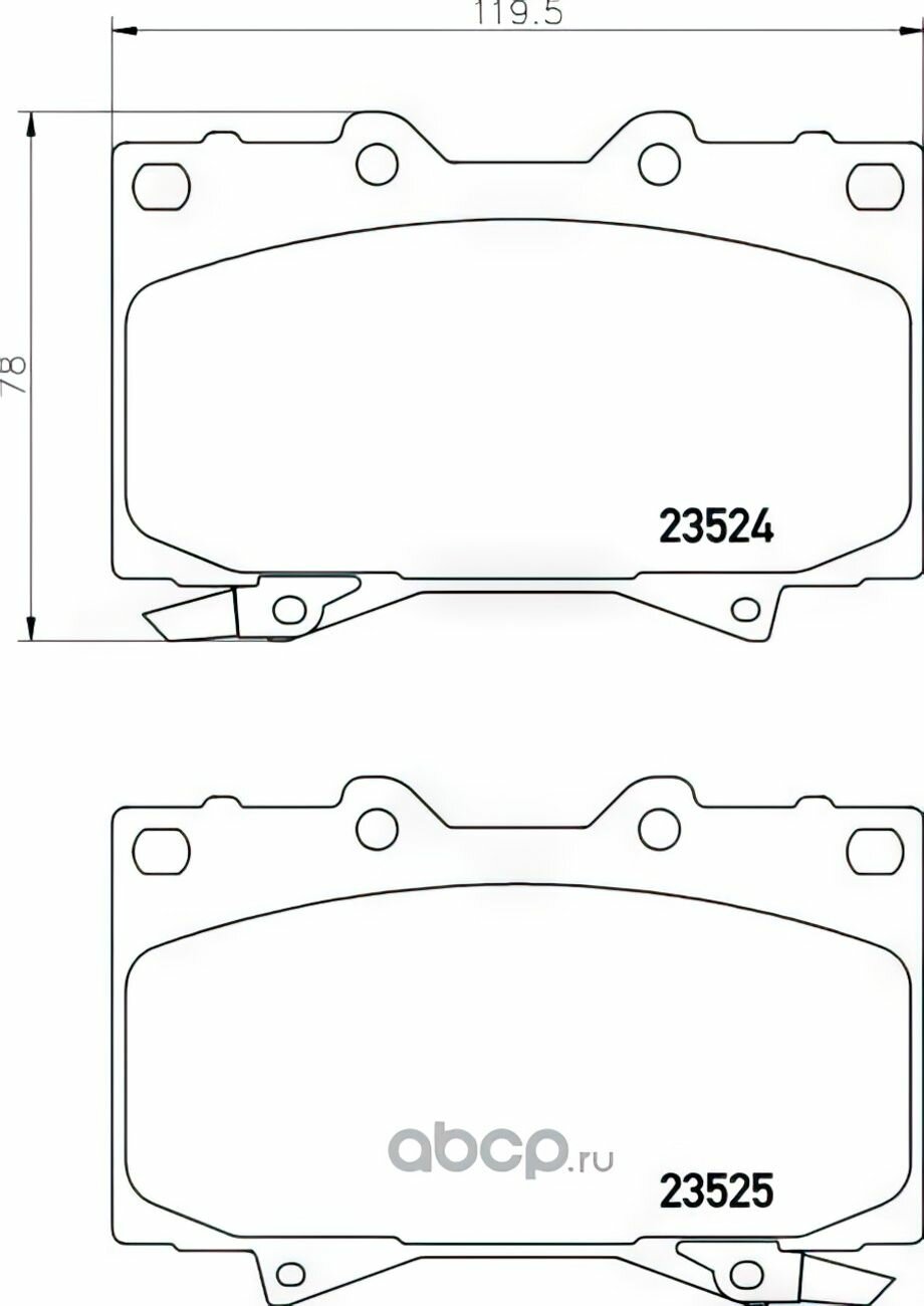 Тормозные колодки дисковые Strong Ceramic перед