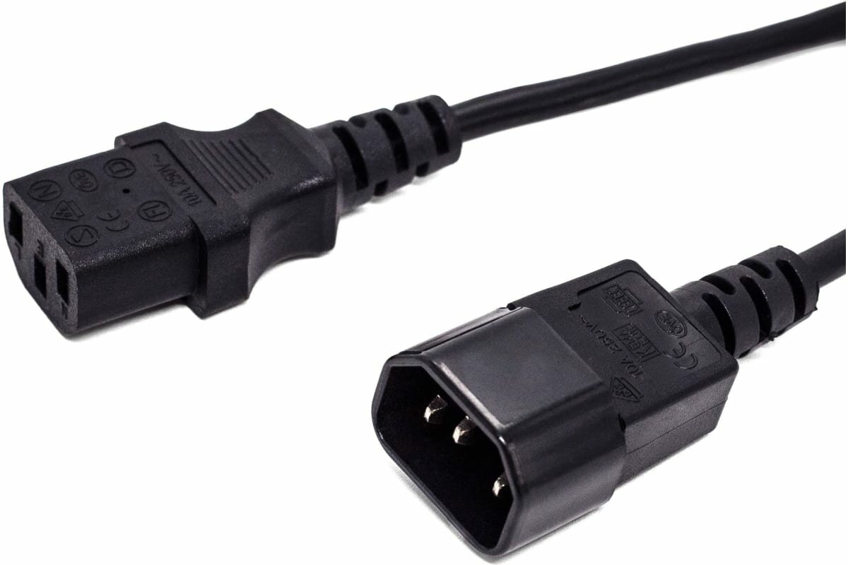 Filum кабель питания C13-C14 3x0.75 мм² 220V 10A черный 1.8 м FL-PC10-C13-C14-1.8M