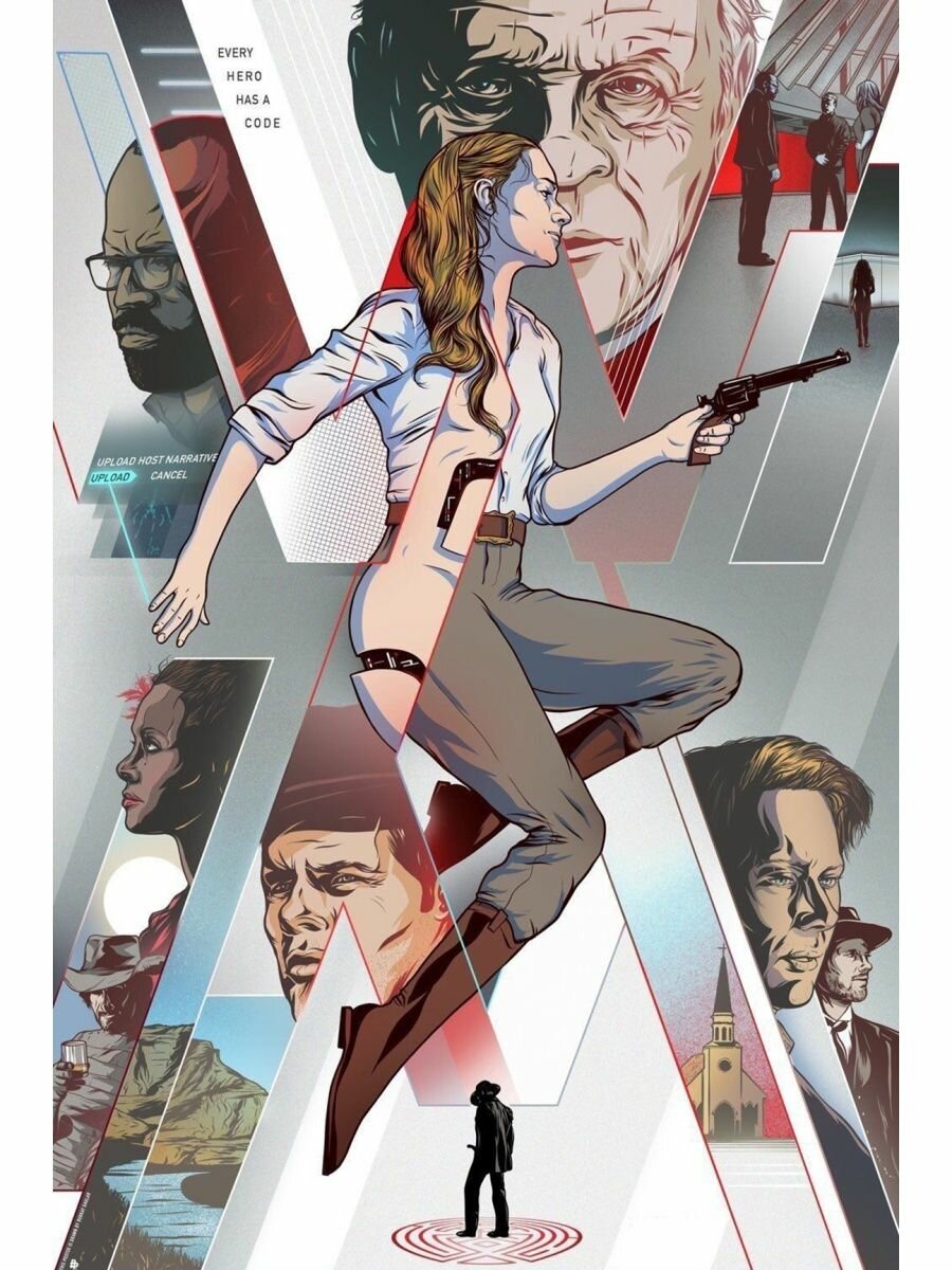 Постер "Мир Дикого Запада. Персонажи"