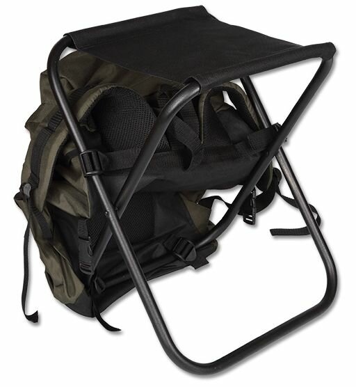 Стул складной средний (рамка в рамку) с рюкзаком (33,5х29х42 см) сталь 16 мм