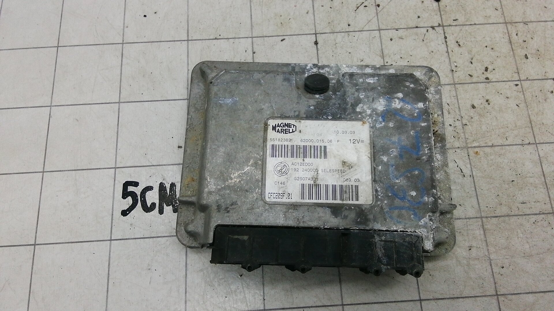 Блок управления двс FIAT STILO, Номер 55182382, AC12ED00, G2S07A3D