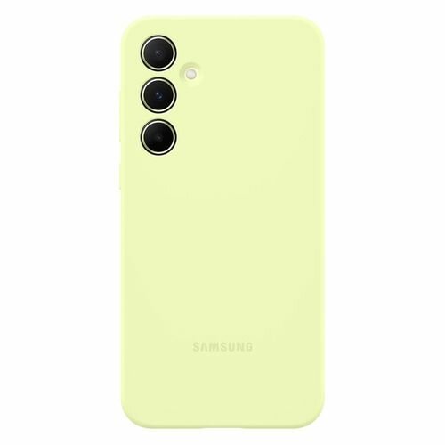 Чехол (клип-кейс) Samsung Silicone Case A55, для Samsung Galaxy A55, лайм [ef-pa556tmegru]
