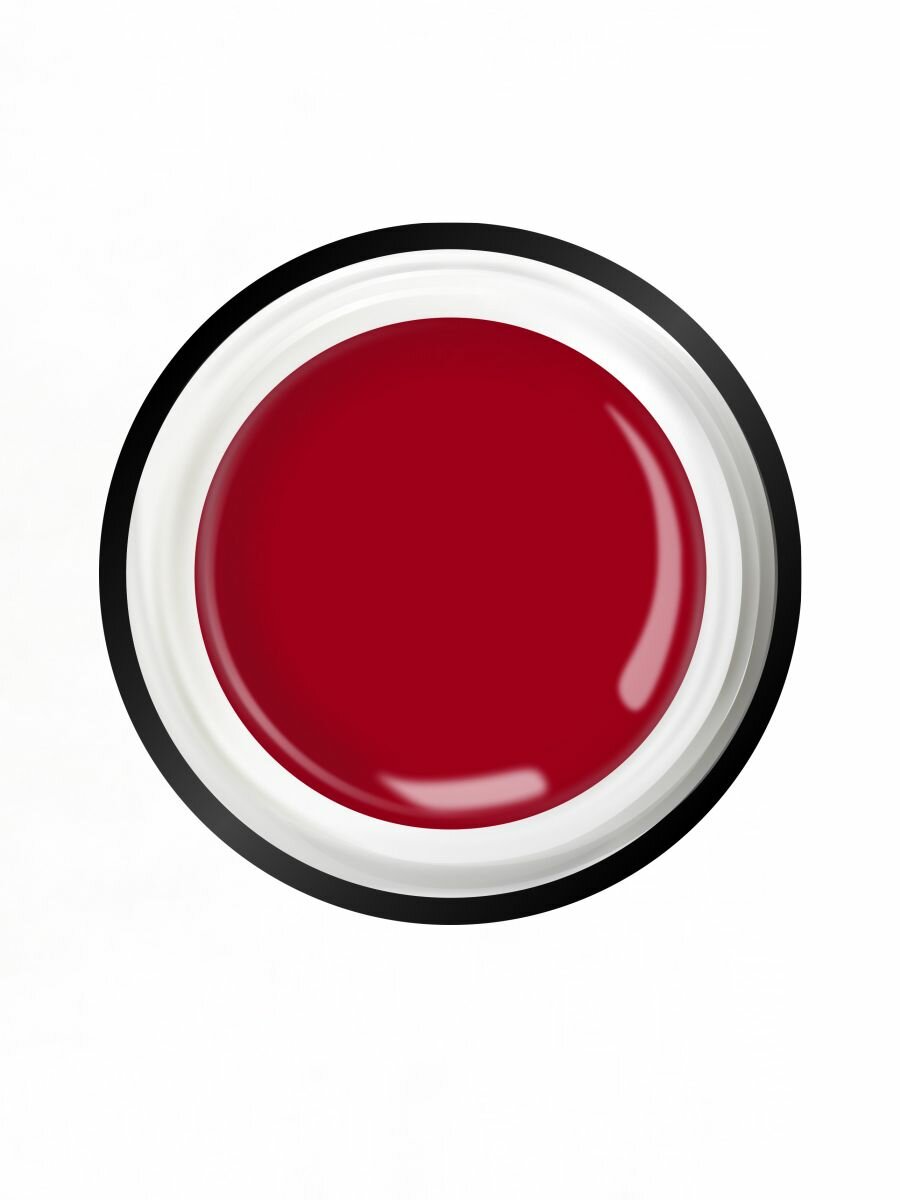 Nail Club Гель-краска с липким слоем бордовый GO-44 Flamenco, 5 мл.