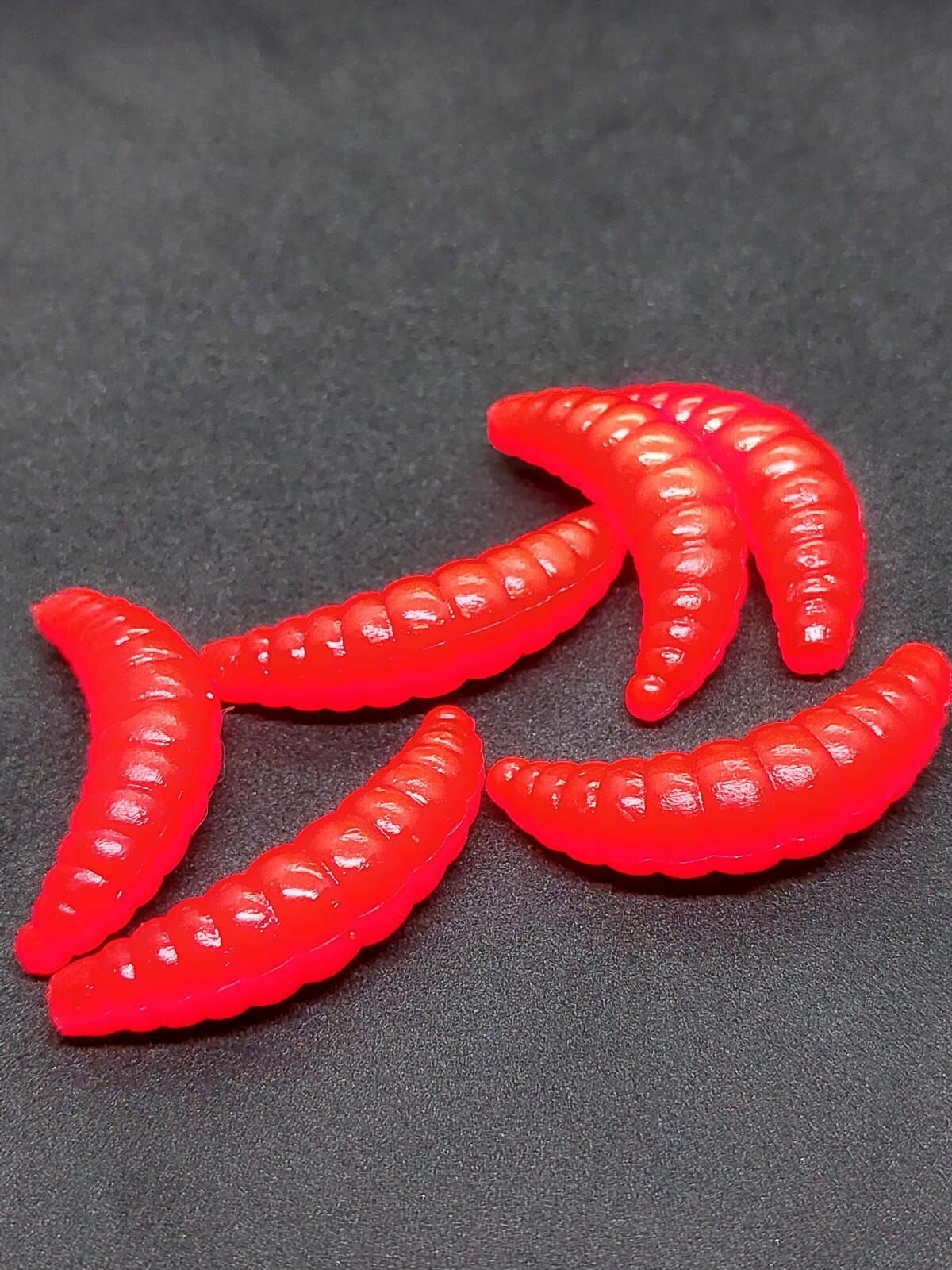 Форелевая приманка Big Maggot. 48 мм. Красный