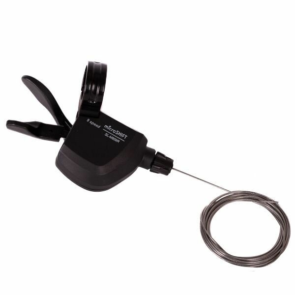 Шифтеры Microshift SL-M850/M859, пара, 2/3х9 ск, трос 1800 мм, черный