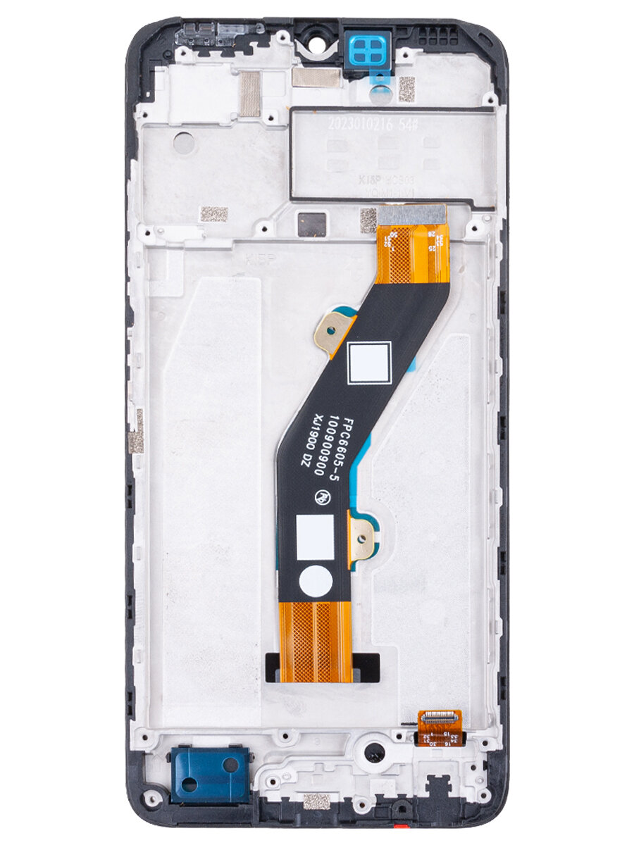 Дисплей для Tecno Spark 10 4G (K15q) модуль с рамкой и тачскрином (черный) (HQ)
