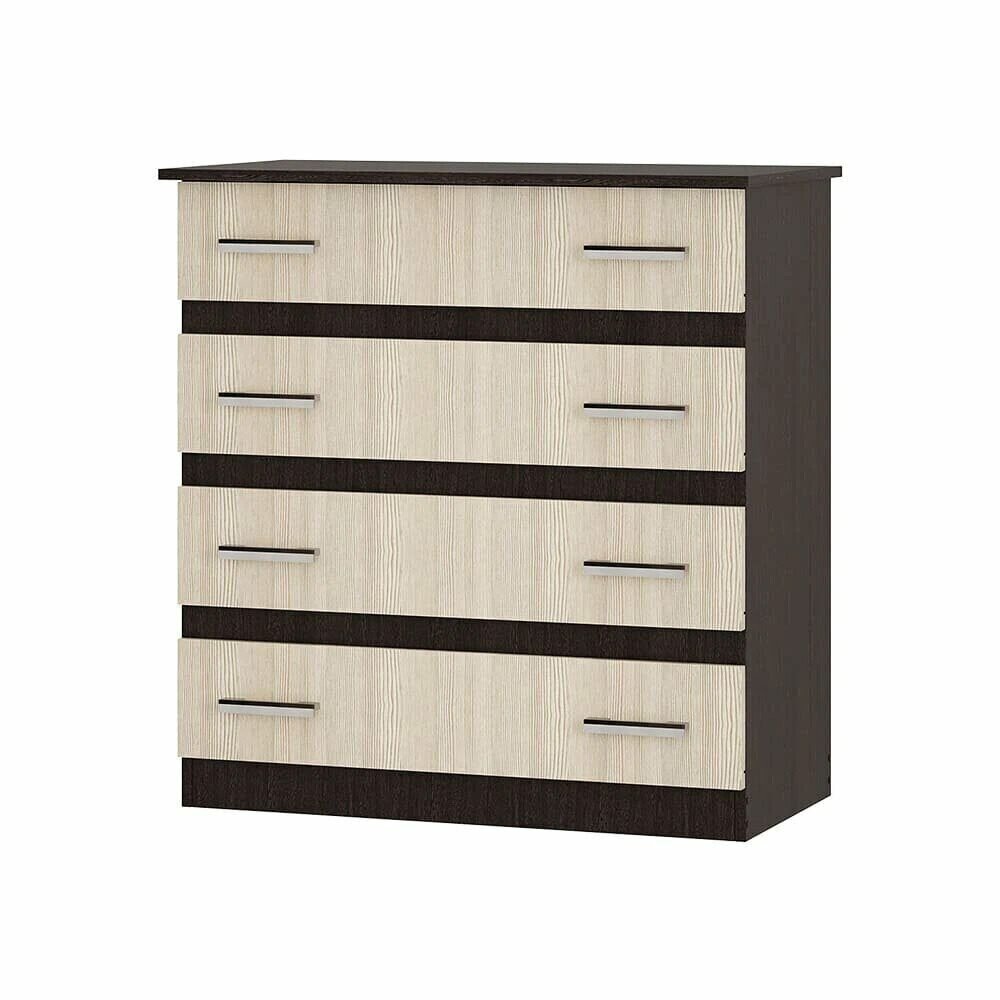 Комод «Стандарт №6», 4 ящика, ЛДСП, венге/лоредо (882х460х920)