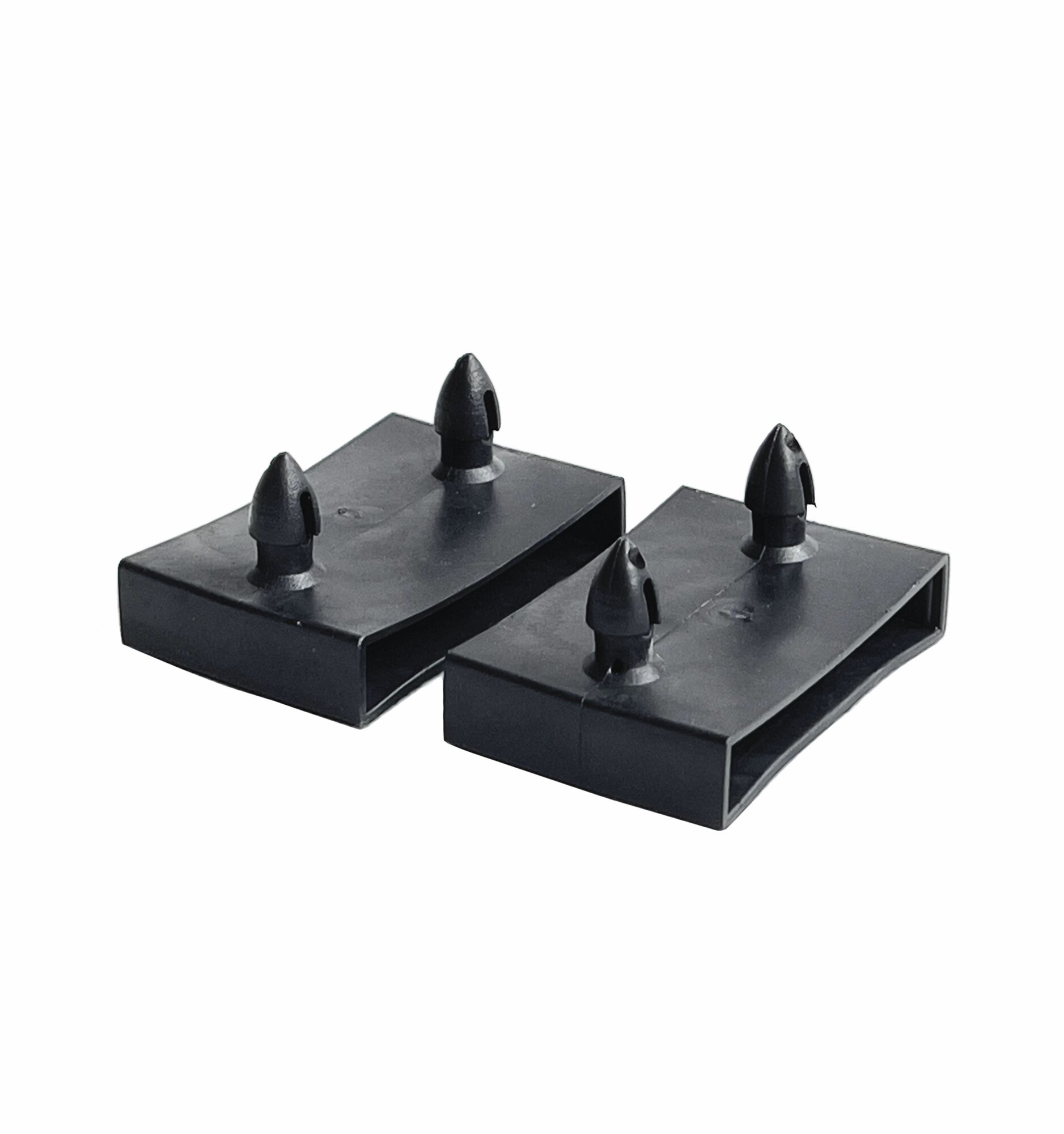 Латодержатель Сканди, Накладной центральный 53 мм, - 10 шт, (двусторонний, боковой, для кровати, для ламелей, проходной)