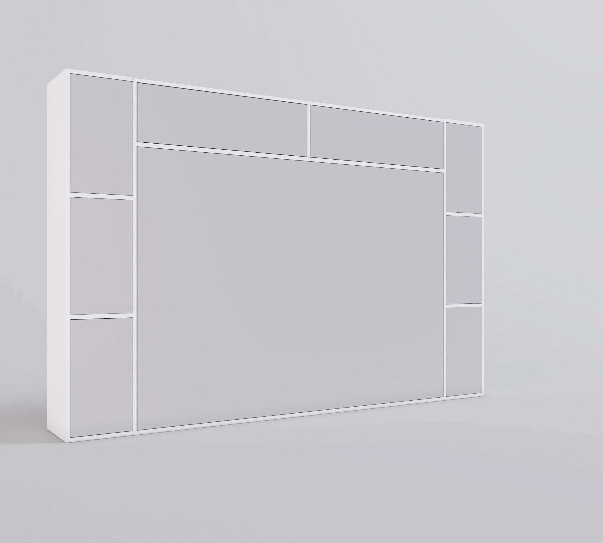 Шкаф кровать-трансформер с изголовьем Ergoroom Аджи 1600 Форма Тренд