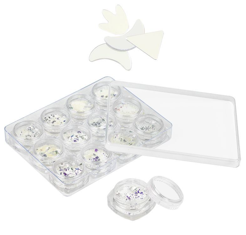 Набор пайеток Nail Art ассорти форм, 12 шт