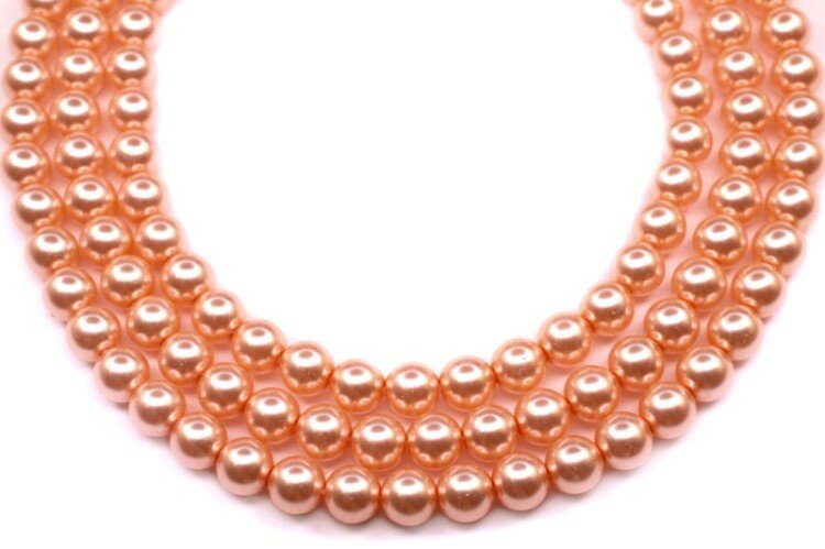 Жемчуг Preciosa Maxima, цвет peach, 5мм, 704-008, 10шт