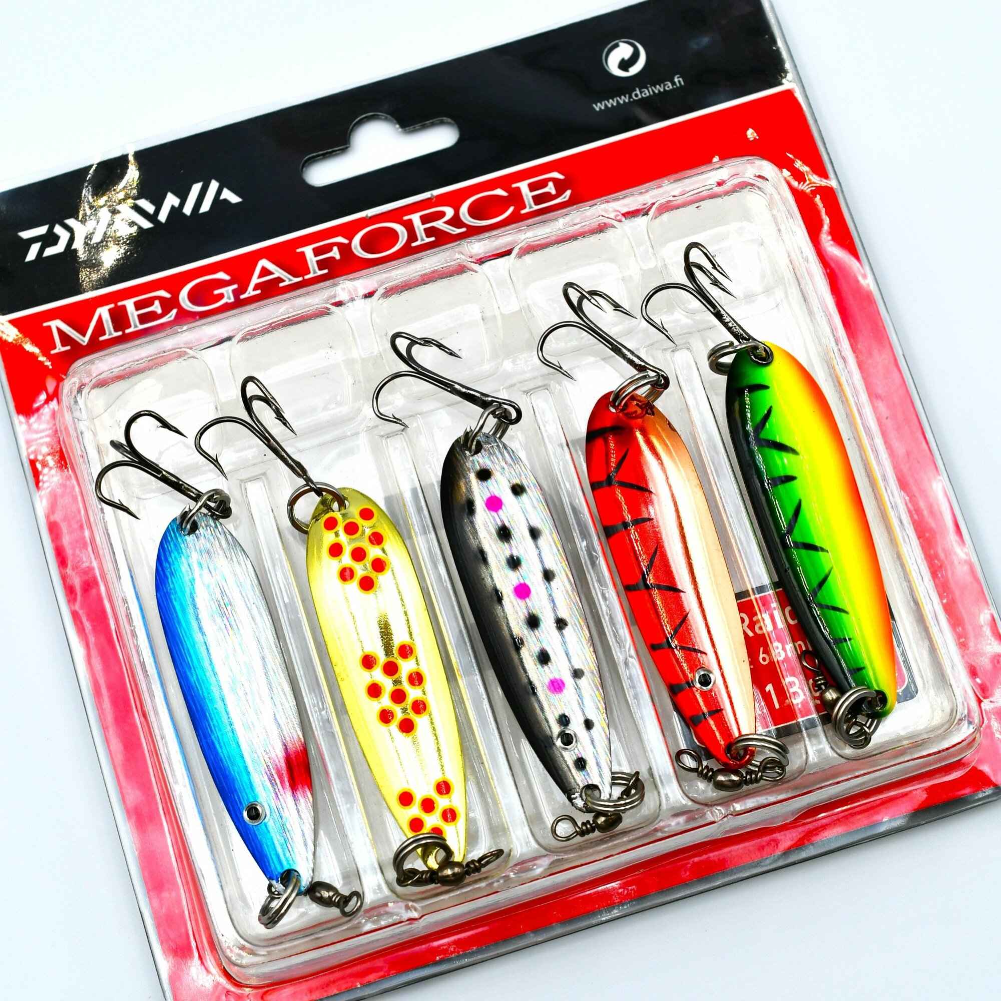 Набор блесен Daiwa колеблющихся Megaforce Spoon 13г 68мм