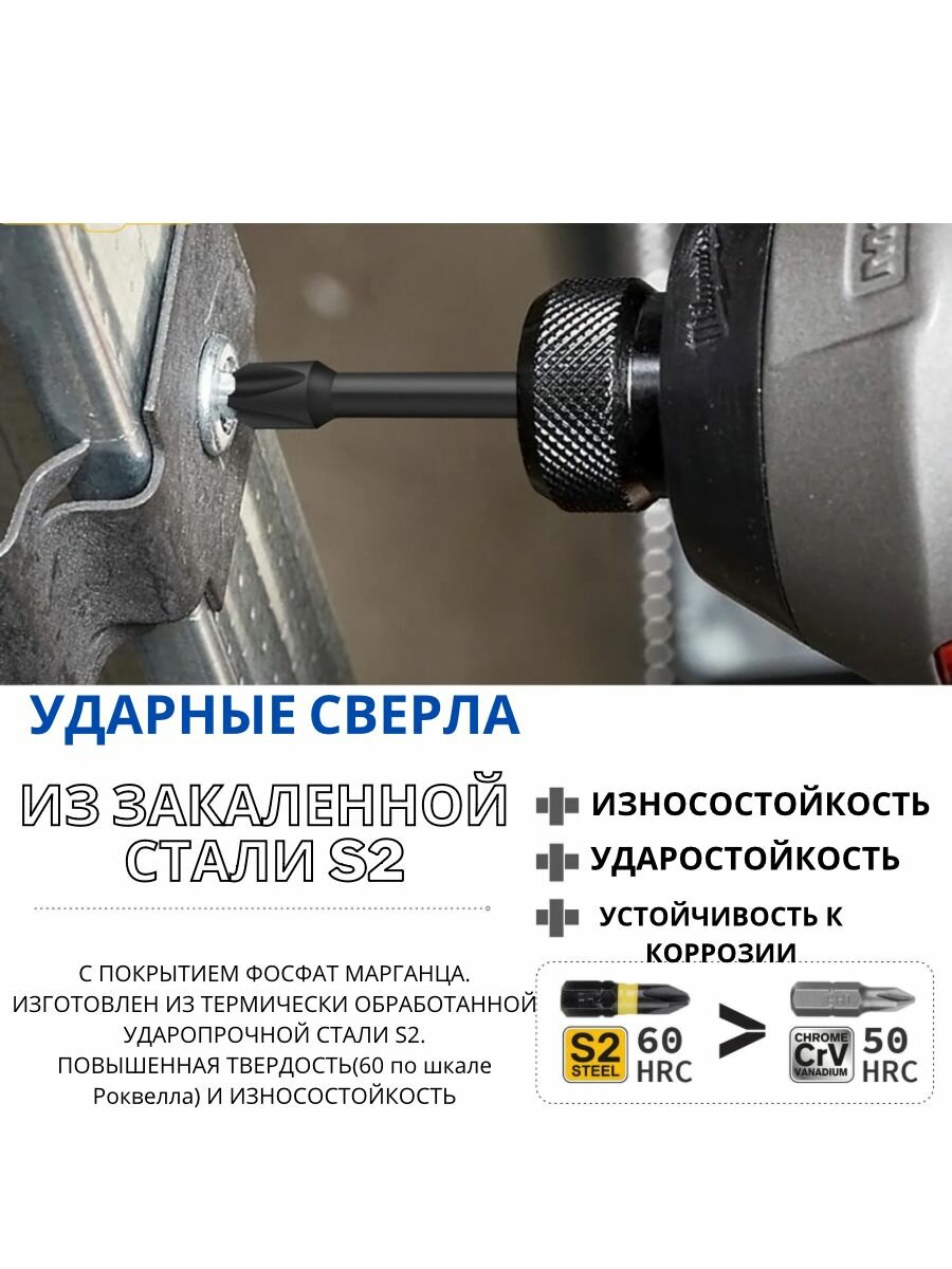 Набор бит для шуруповерта — фото 1