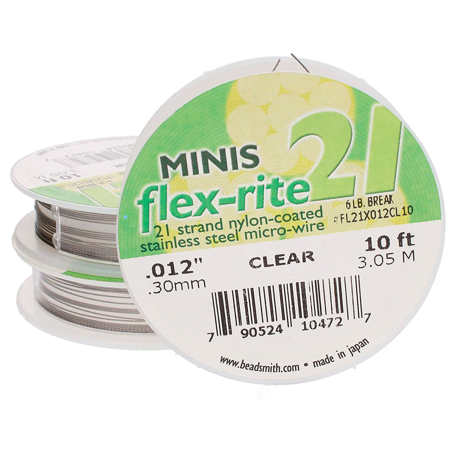 Тросик ювелирный Flex-Rite 21 струна, 0.30мм (0.012in), стальной, катушка 3 метра