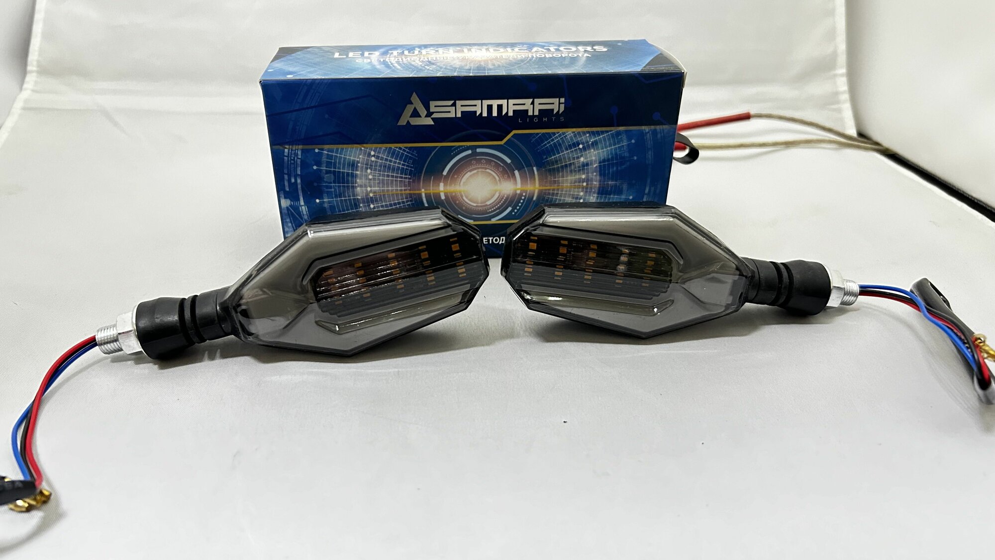 Светодиодные поворотники для мото-техники TM-03(комплект 2шт)/ мотоповоротники/ 12в