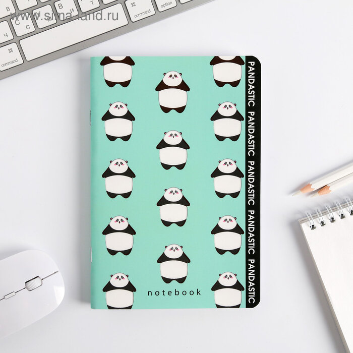 Блокнот софт-тач Panda, А5, 48 листов, 4846557