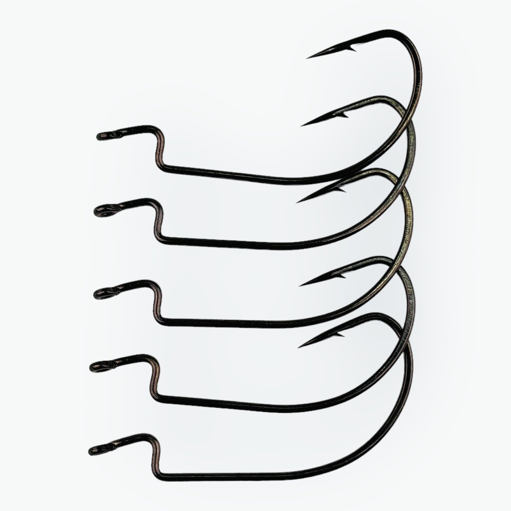 Крючки Стерх Offset Hook №5, в набор 5 штук, универсальный размер для крупного хищника