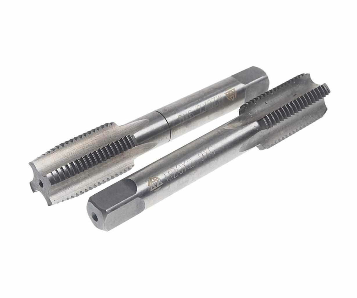 Метчик М20х2.0мм комплект 2шт, ММ20х2.0-К, Волжский из