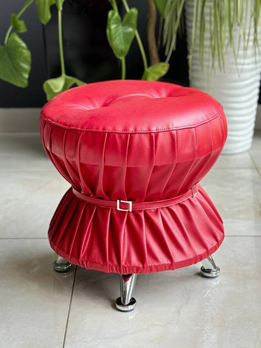 Прочный пуф оригинальный для прихожей 155, Искусственная кожа, 45х45х44 см.