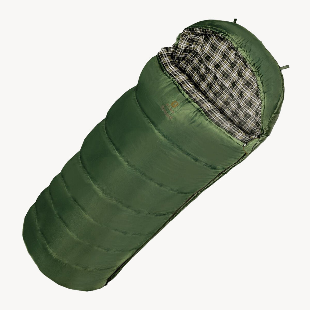 BTrace Спальник BTrace Broad 0C/-15C Зеленый/Клетчатый, 195*35*100 см, RZ