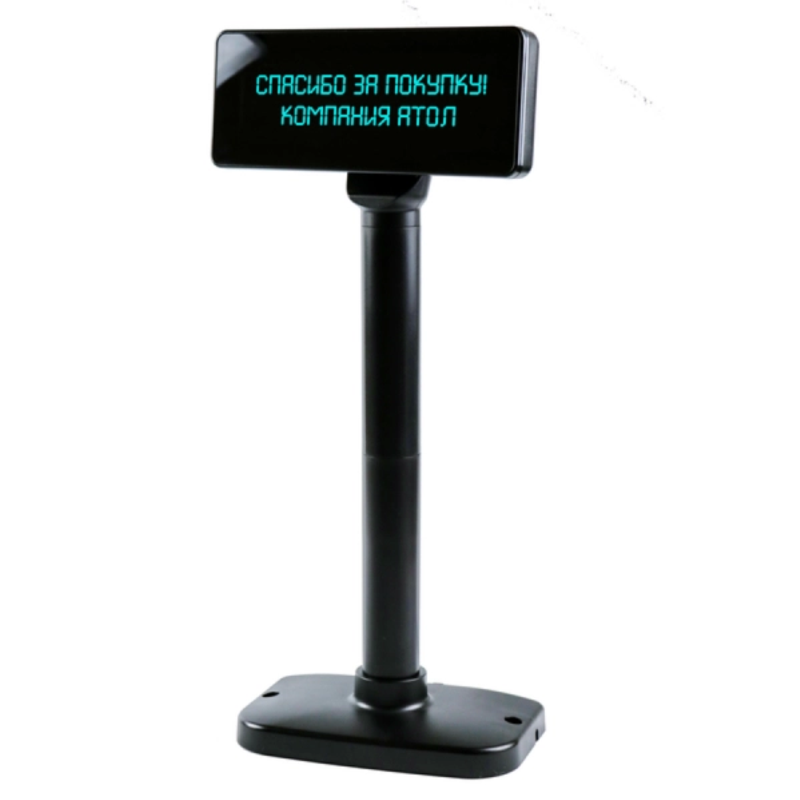 Дисплей покупателя АТОЛ PD-2800 USB, черный, зеленый светофильтр