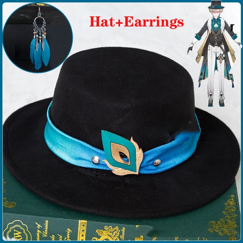 Косплей комплект Авантюрин COSNYC Hat And Earrings