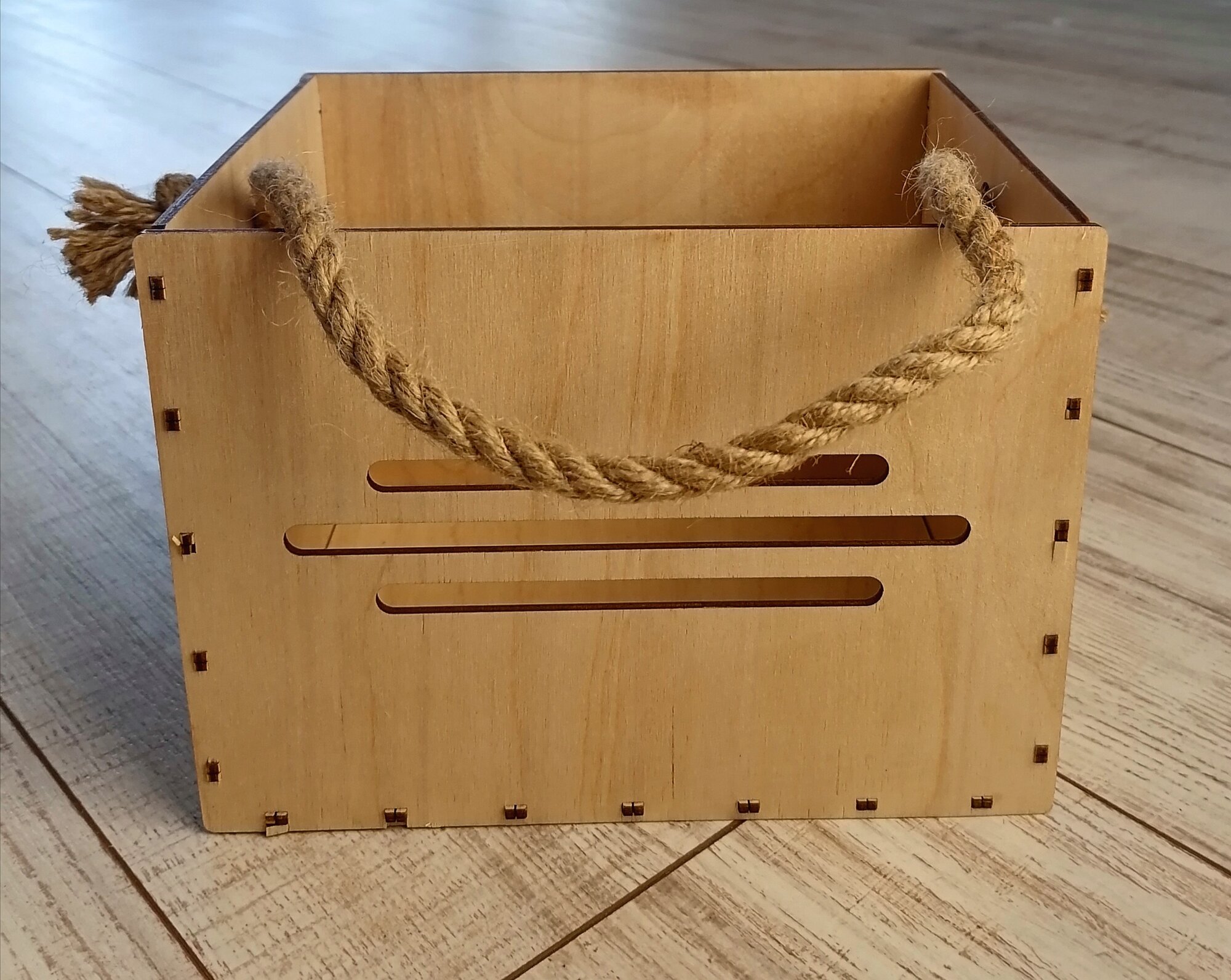 Деревянная заготовка Корзинка кашпо декоративная 21х16,5х15,5 см / 2шт