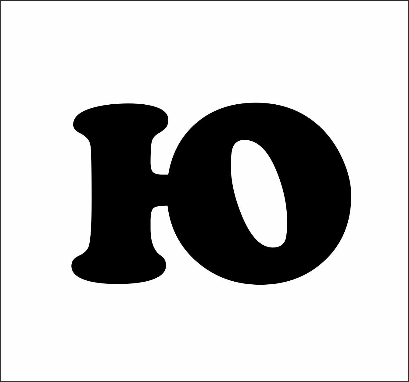 Буква Ю из акрила для вывесок 10 см / шрифт 1 черный