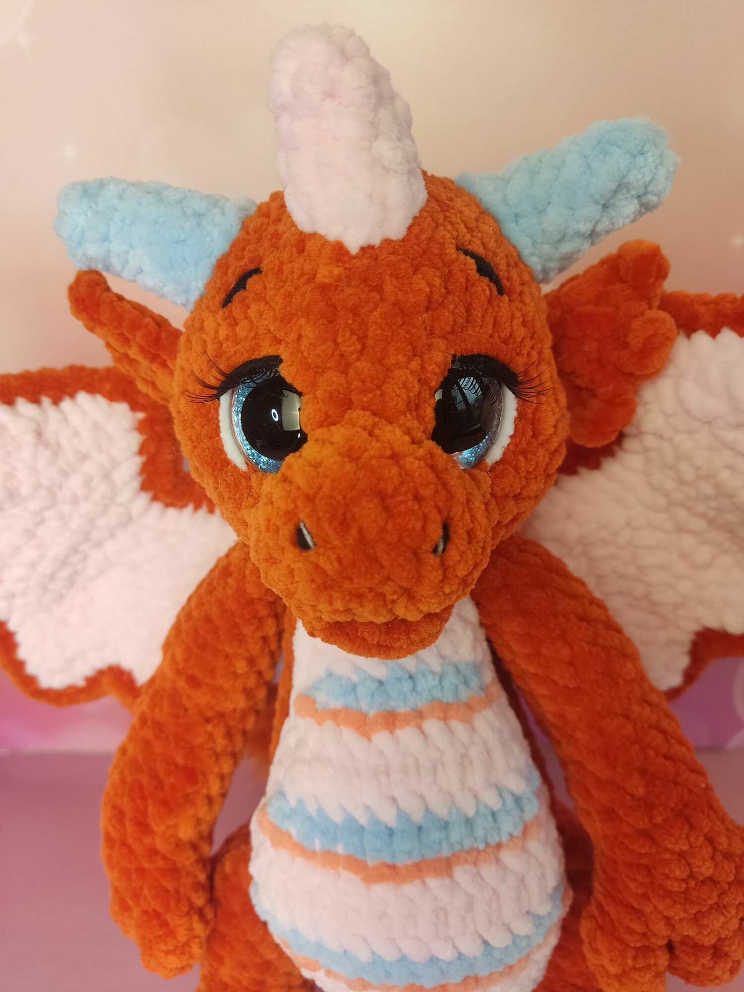 Малыш Драко - Вязаная мягкая плюшевая игрушка ручной работы / Символ 2024 года! Подарок на праздник