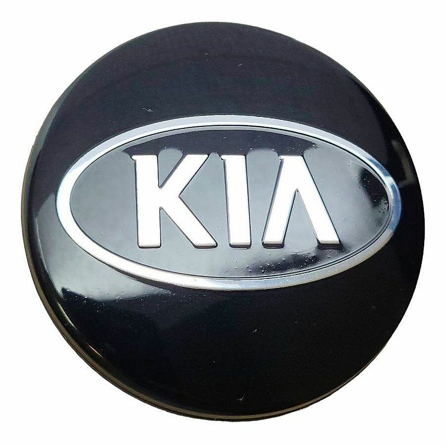 Колпак ступицы колеса KIA (Серебро с кантом на черном, 58мм) HYUNDAI / KIA K52960-07300
