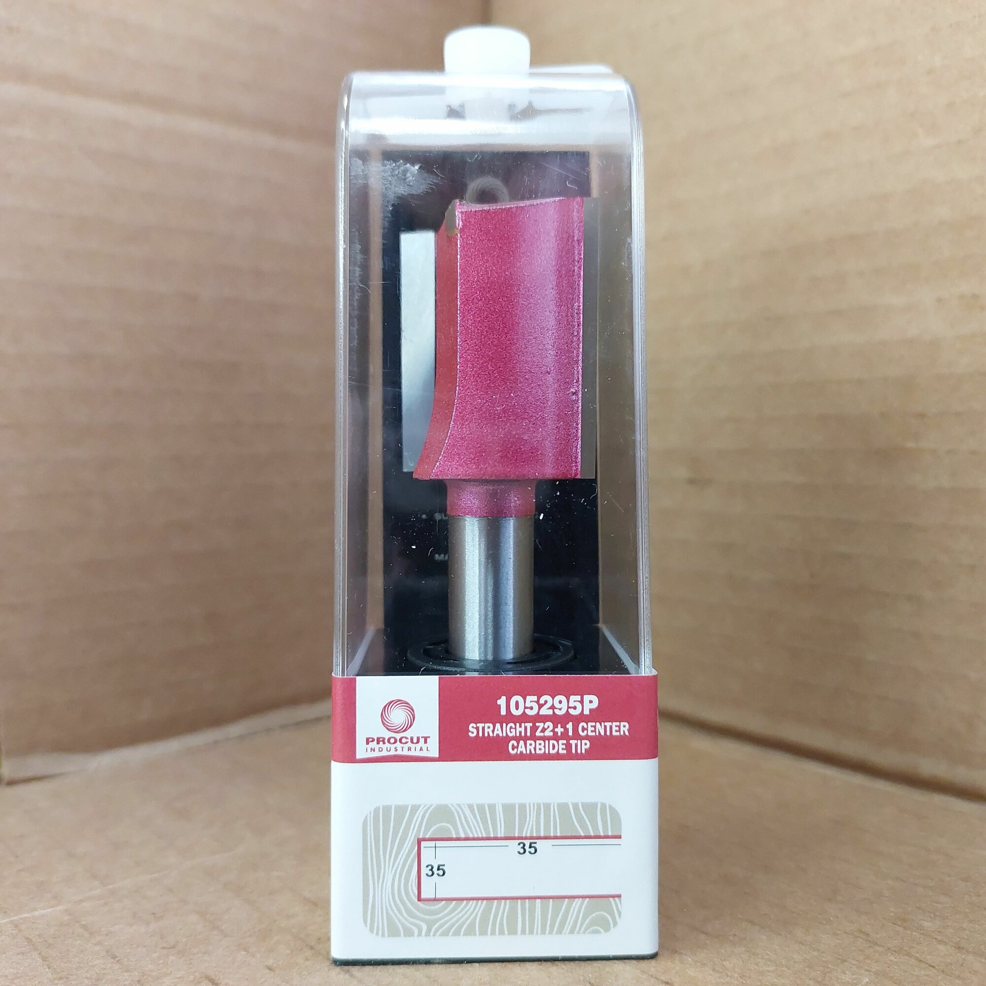 Фреза пазовая 35мм х 35мм с врезным зубом (проф серия) Z 2+1 D 35x35x90 S 12 PROCUT