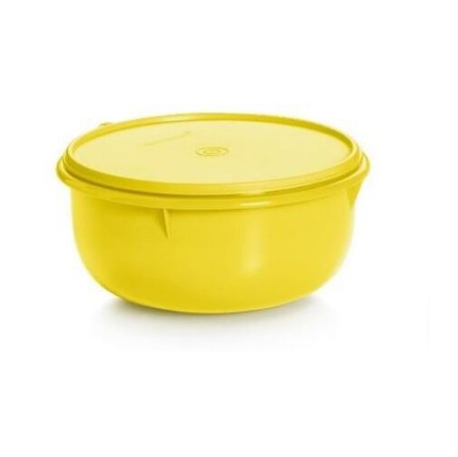 Замесочное блюдо желтое 3,2л Tupperware любое тесто за 30 минут