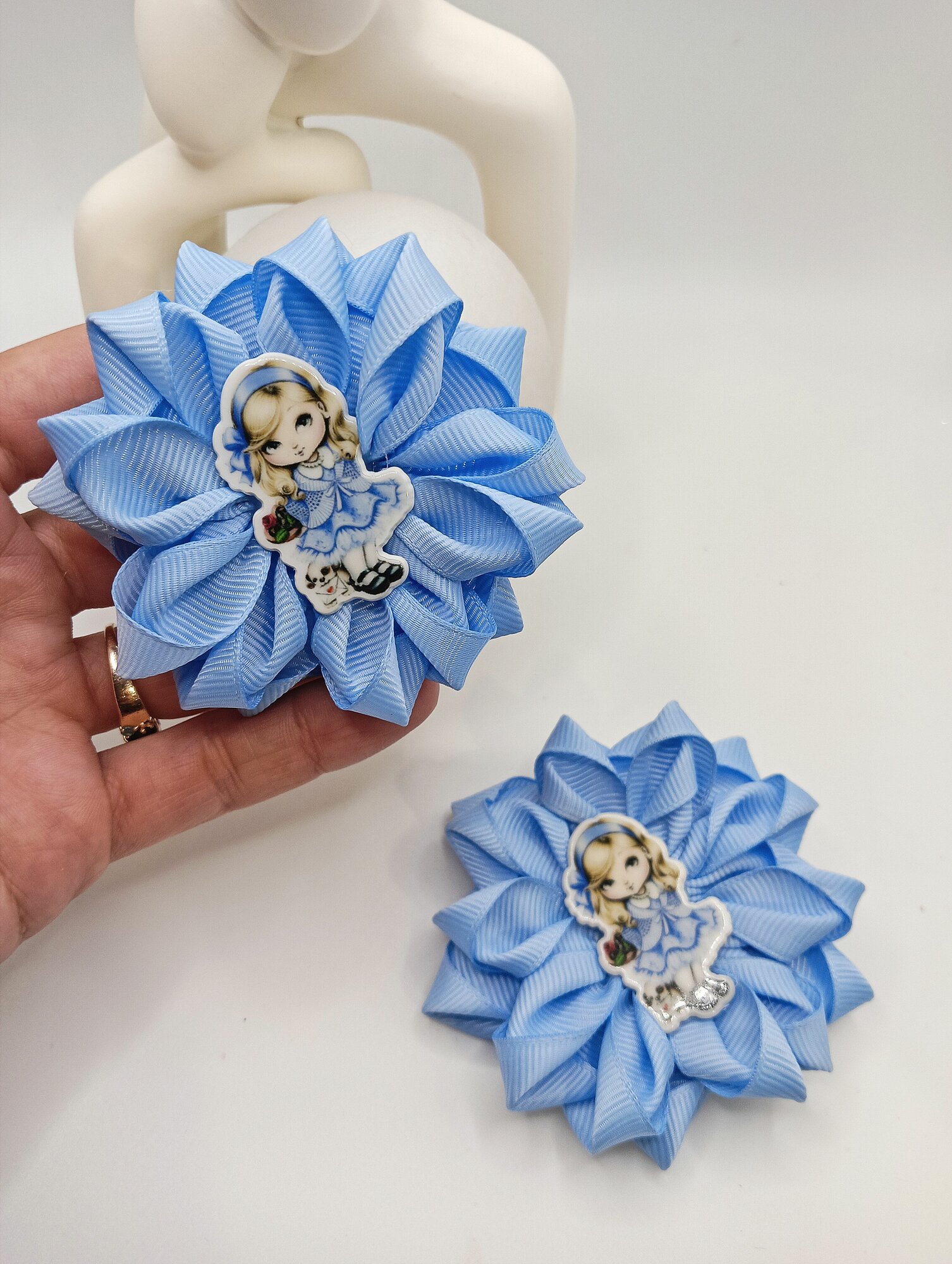 Бантики на резинках для волос детские