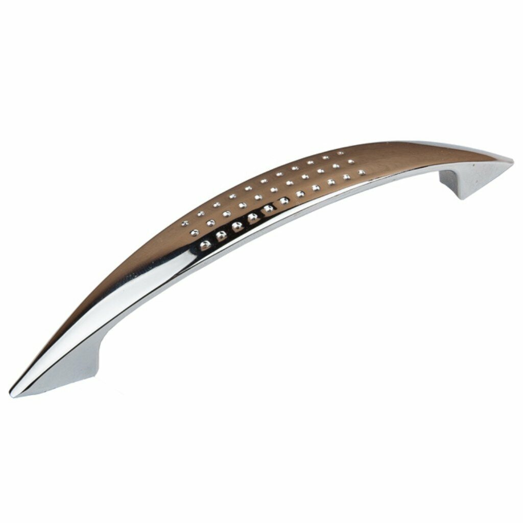 Ручка-скоба мебельная Trodos, ZY-108, 96 мм, ЦАМ, хром, 303253