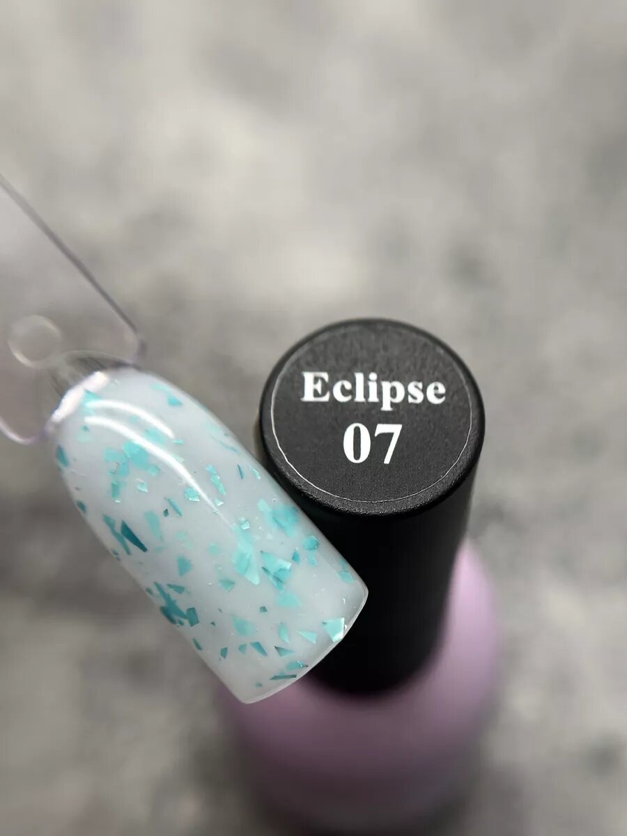 Гель-лак с хлопьями Eclipse 07, 10мл