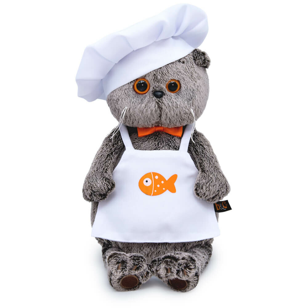 Басик и Ко Мягкая игрушка «Басик шеф-повар», 30 см