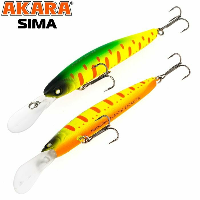 Воблер Akara Sima 90F 12 гр. (3/7 oz 3,5 in) A161