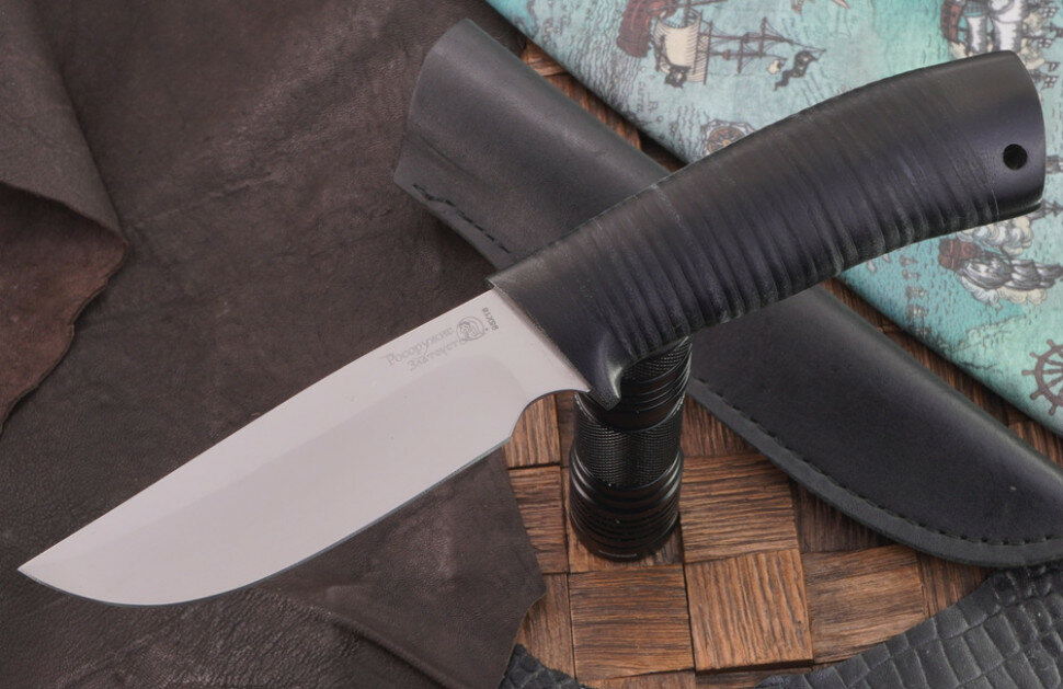 Нож Росоружие Сталкер-1, рукоять наборная кожа, сталь 95Х18