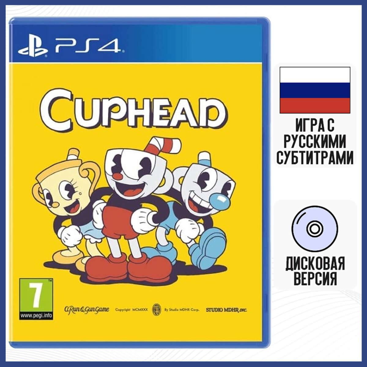 Игра Cuphead (PS4, Русские субтитры)