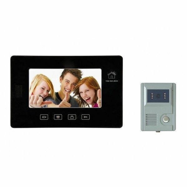 Видеодомофон SecuEasy SE-VD960C + SE-VD01C Handfree, 7"Дюймов LCD, Дистанционное Отпирание Двери