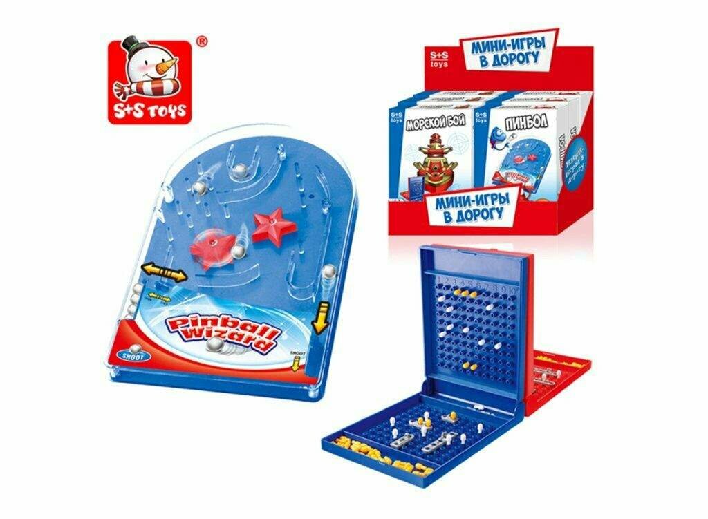 Обучающая игра (Пинбол/Морской бой) в коробке